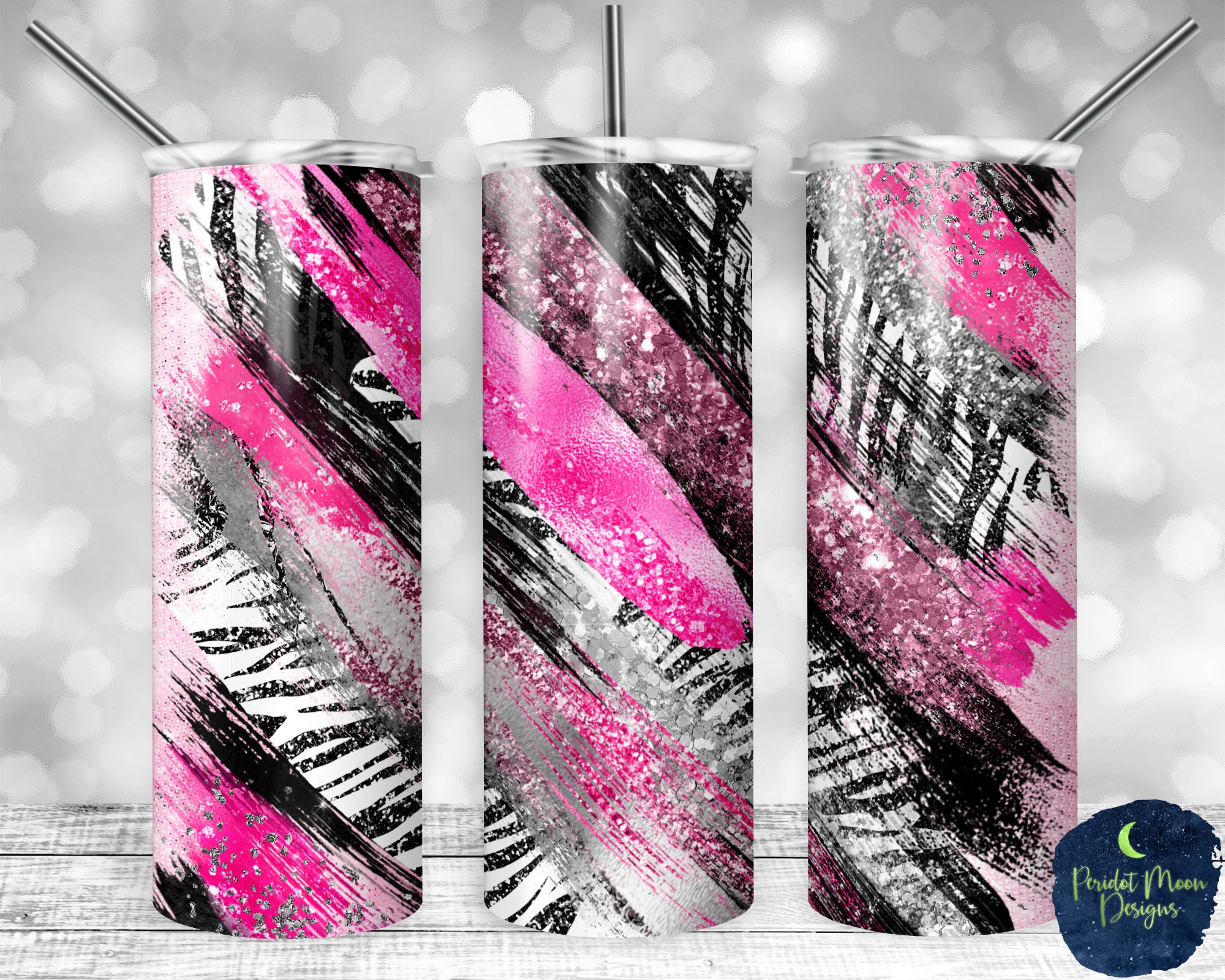 Pink Sparkle Zebra C