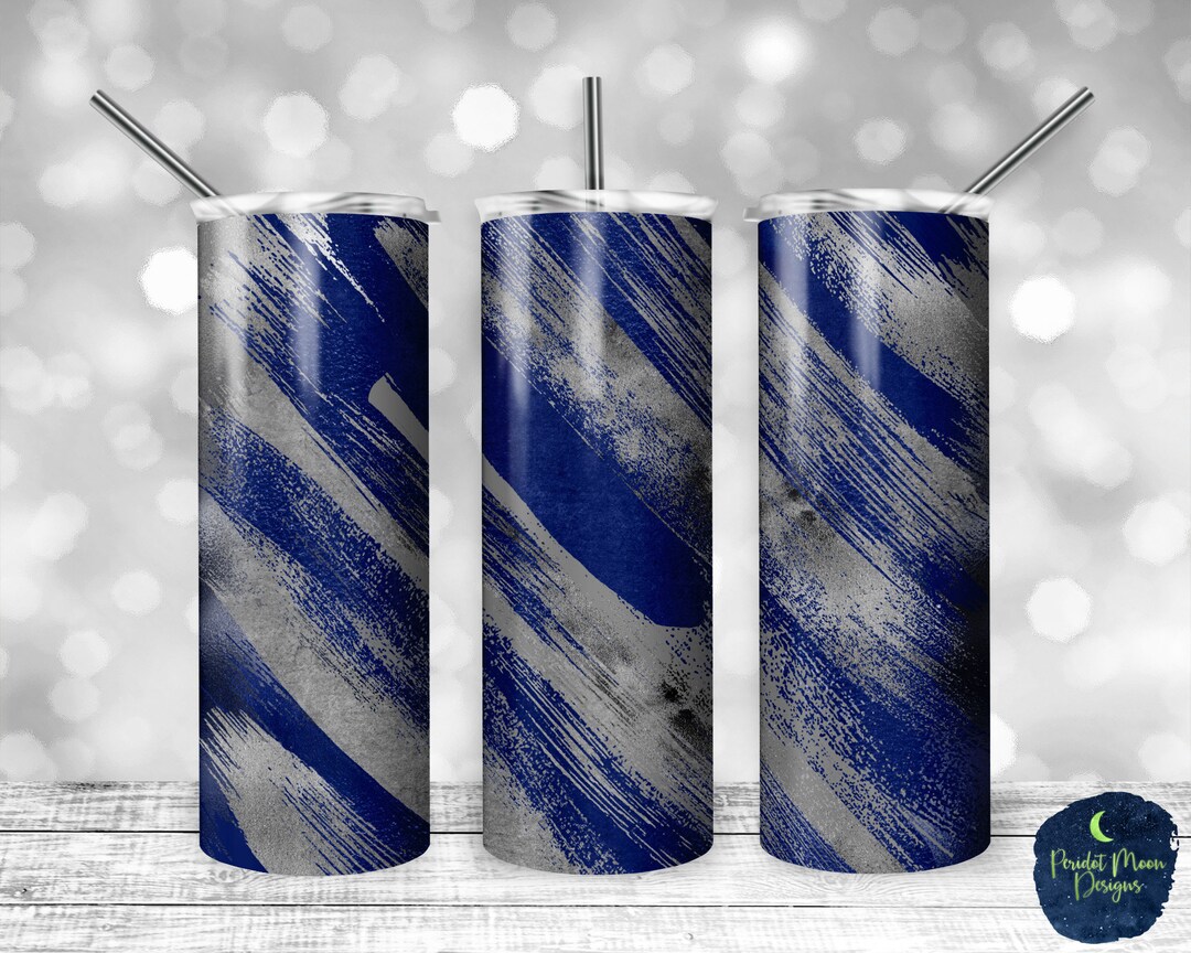 Blue and Gray Matte Milky Way, PNG Sublimation Design, 20 Oz Skinny ...