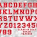 Red, Black, and White Varsity PNG Alphabet Letters and Numbers Bundle ...