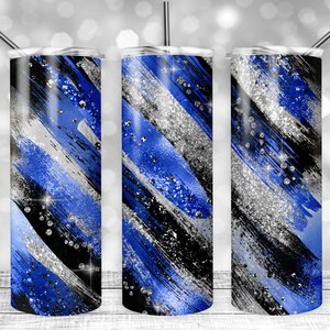 Royal Blue, Black, and Silver Glitter Milky Way, PNG Sublimation Design ...