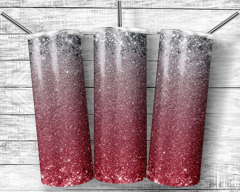 Silver and Maroon Ombre Glitter, PNG Sublimation Design, School Colors ...