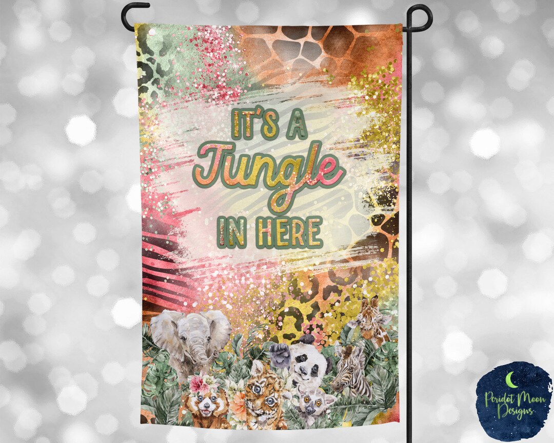 It's a Jungle in Here, Glitter Animal Print, PNG Sublimation Design ...