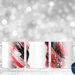 Bright Red Black and White Glitter Milky Way, Blank Tear, School Colors ...