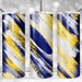 Blue, Yellow, and White Matte Milky Way, PNG Sublimation Design, 20 Oz ...