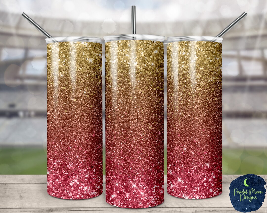 Maroon and Gold Ombre Glitter, PNG Sublimation Design, School Spirit ...