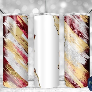 Maroon, Gold, and White Glitter Milky Way, Tear Blank, PNG Sublimation ...