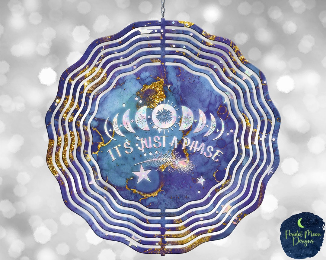 It's Just a Phase, Boho Galaxy, PNG Sublimation Design, Wind Spinner ...
