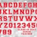 Red and White Varsity PNG Alphabet Letters and Numbers Bundle, PNG ...