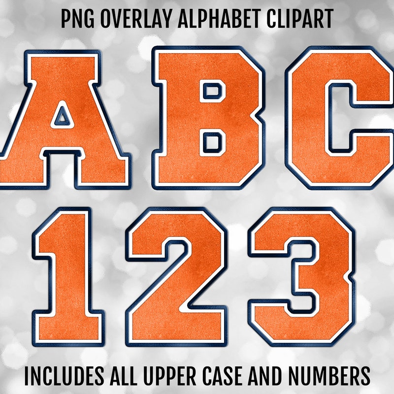 Orange Letters - Etsy