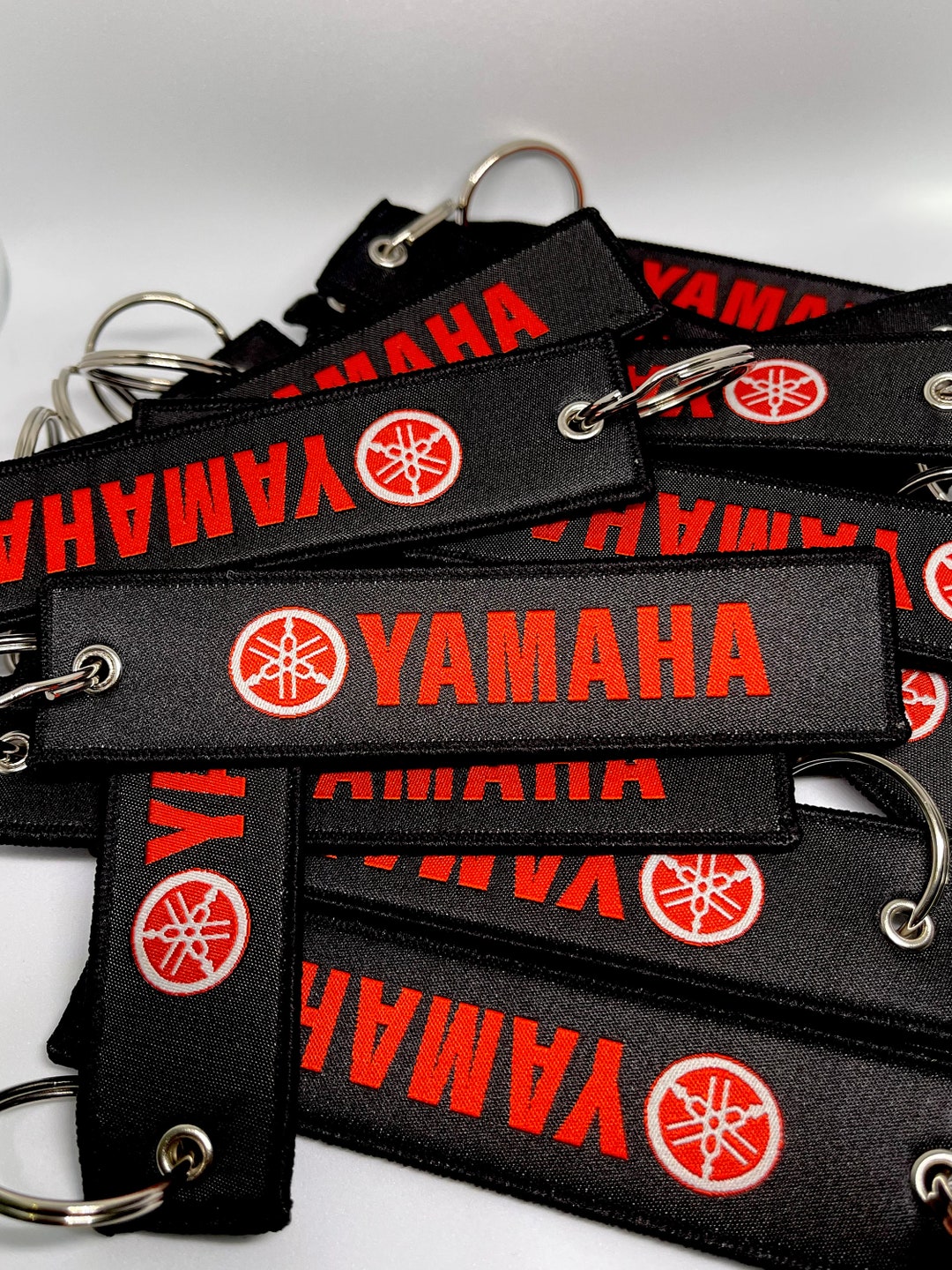 Yamaha Motorcycle Keychain | Yamaha Jet Tag | Yamaha Keychain | Woven ...