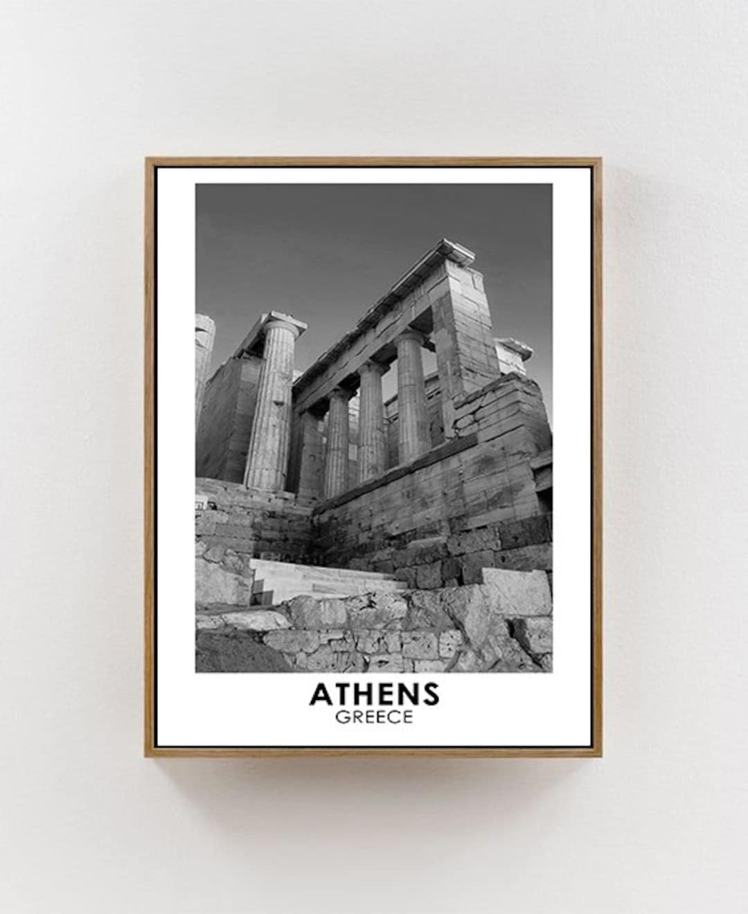 Athens, Acropolis Photography Printable Black and White Wall Art Home ...