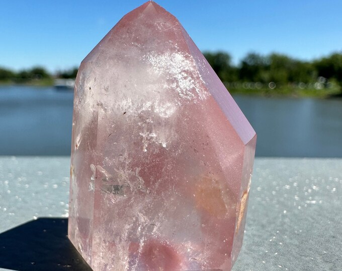 Rare Pink Lithium Tower From Brazil Lithium Point Lithium Crystal Rare ...