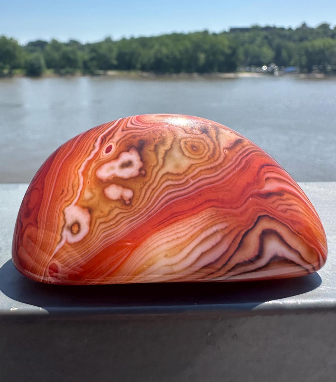 Gorgeous Sardonyx Palm Stone Banded Agate - Etsy