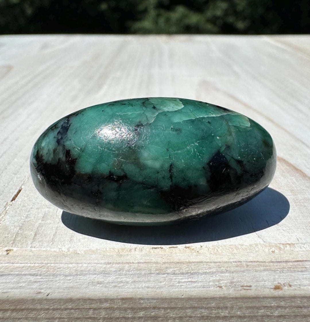 Beautiful Natural High Quality Emerald Polished Lingam - #3 - Etsy