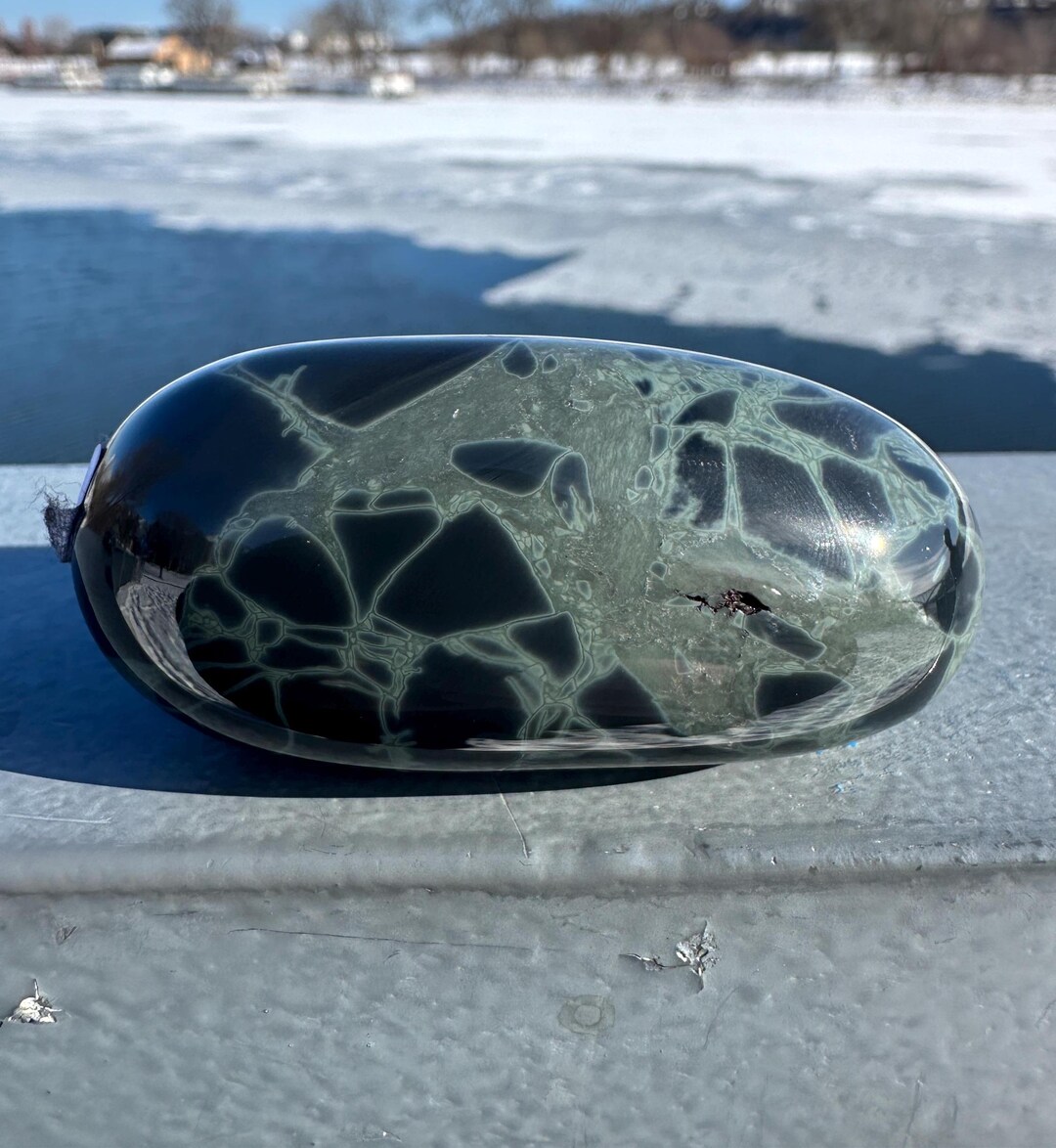 Spider Web Obsidian Polished Stone From Mexico - #9 - Etsy