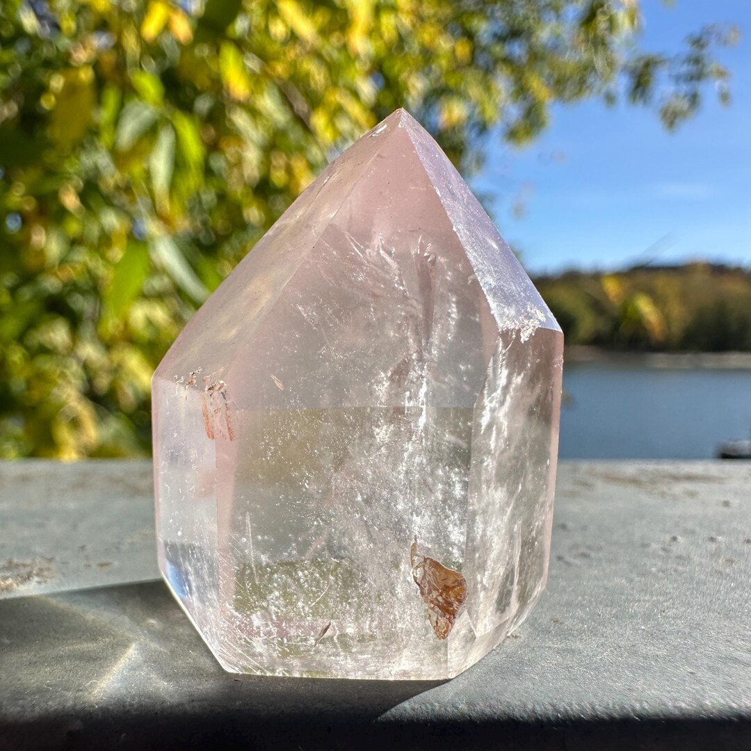 Rare Small Pink Lithium Point From Brazil | Lithium Tower | Lithium ...