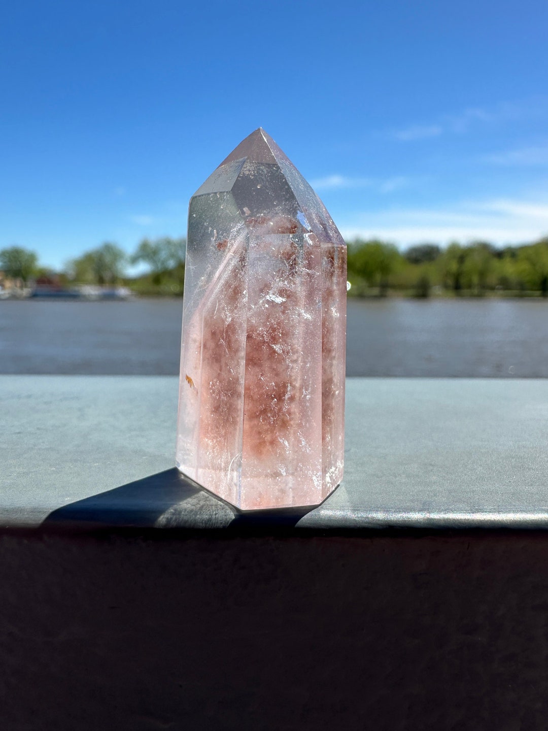 Rare Pink Lithium Point From Brazil Lithium Tower Lithium Crystal Rare ...