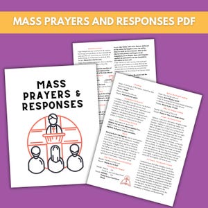 Catholic Mass for Kids Activity Pack: First Communion Prep (printable ...
