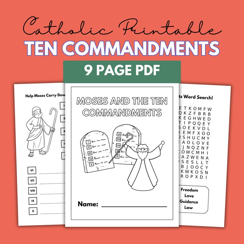 Ten Commandments - Etsy