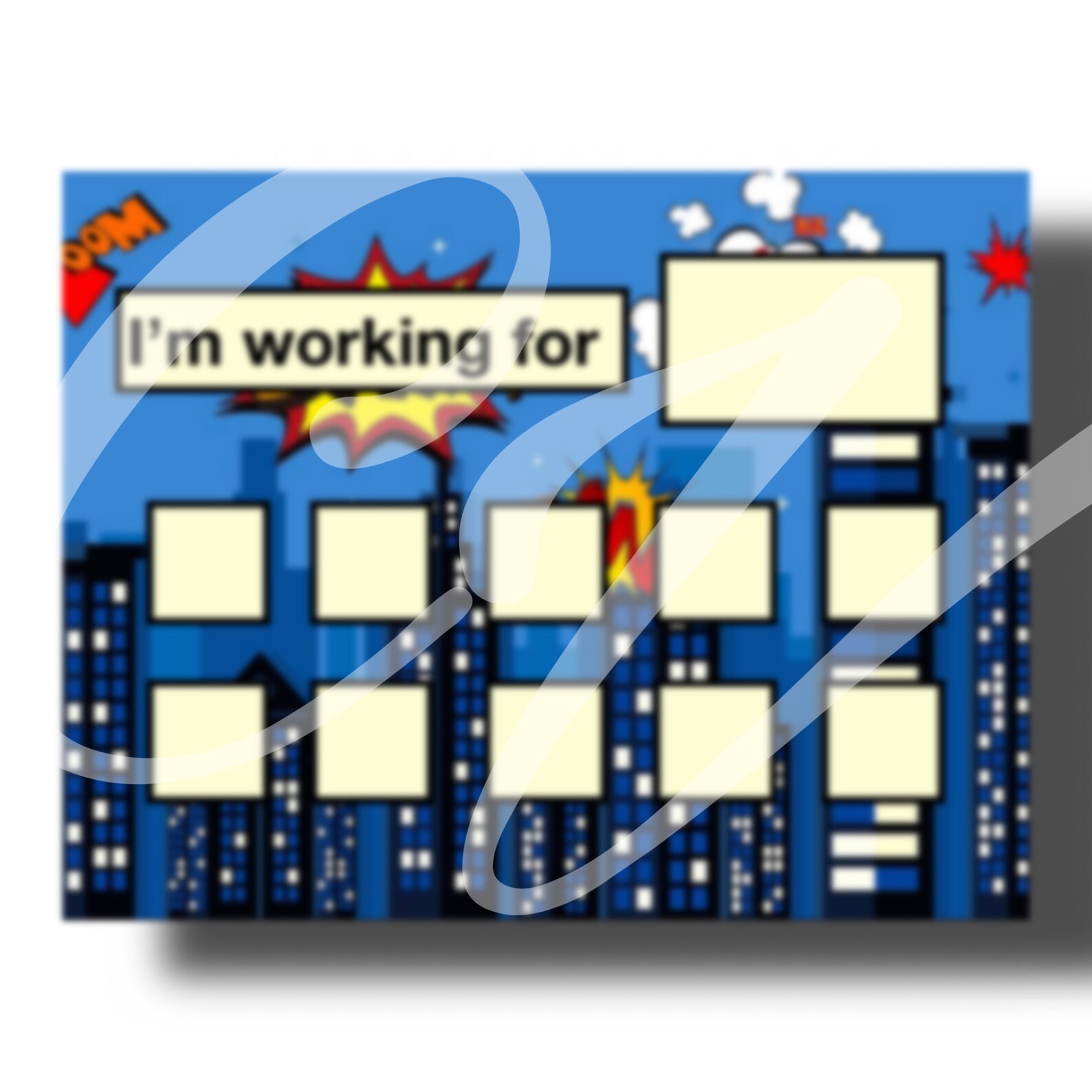 Super Hero Token Board PRINT - Etsy