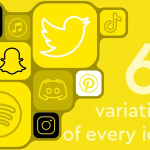 YELLOW Block Coloured Ios App Icons, Widgets and Wallpapers 6 ...
