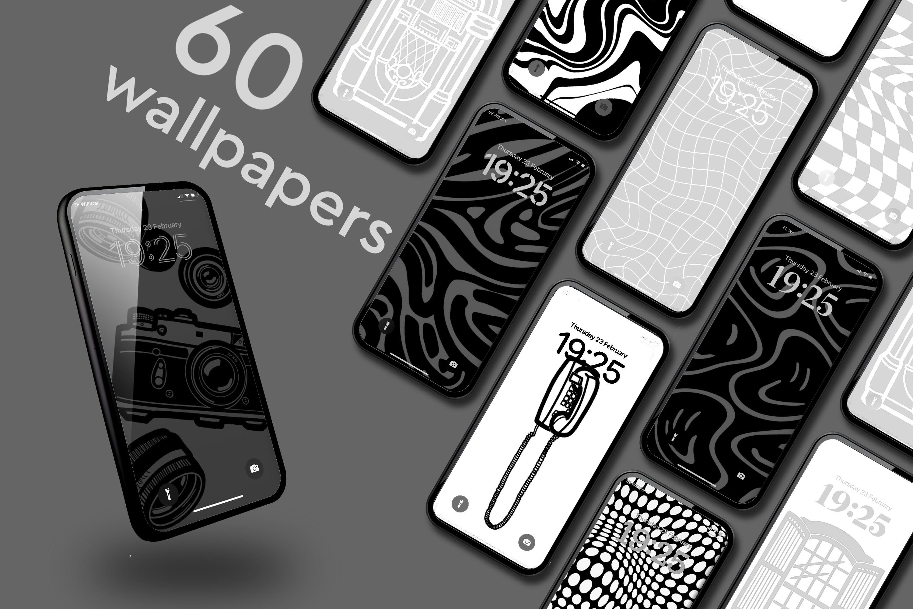 GREYSCALE Block Coloured Ios App Icons, Widgets and Wallpapers 6 ...