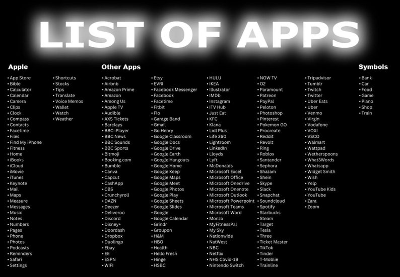 Pink Neon Ios App Icons, Widgets and Lock Screens - Etsy