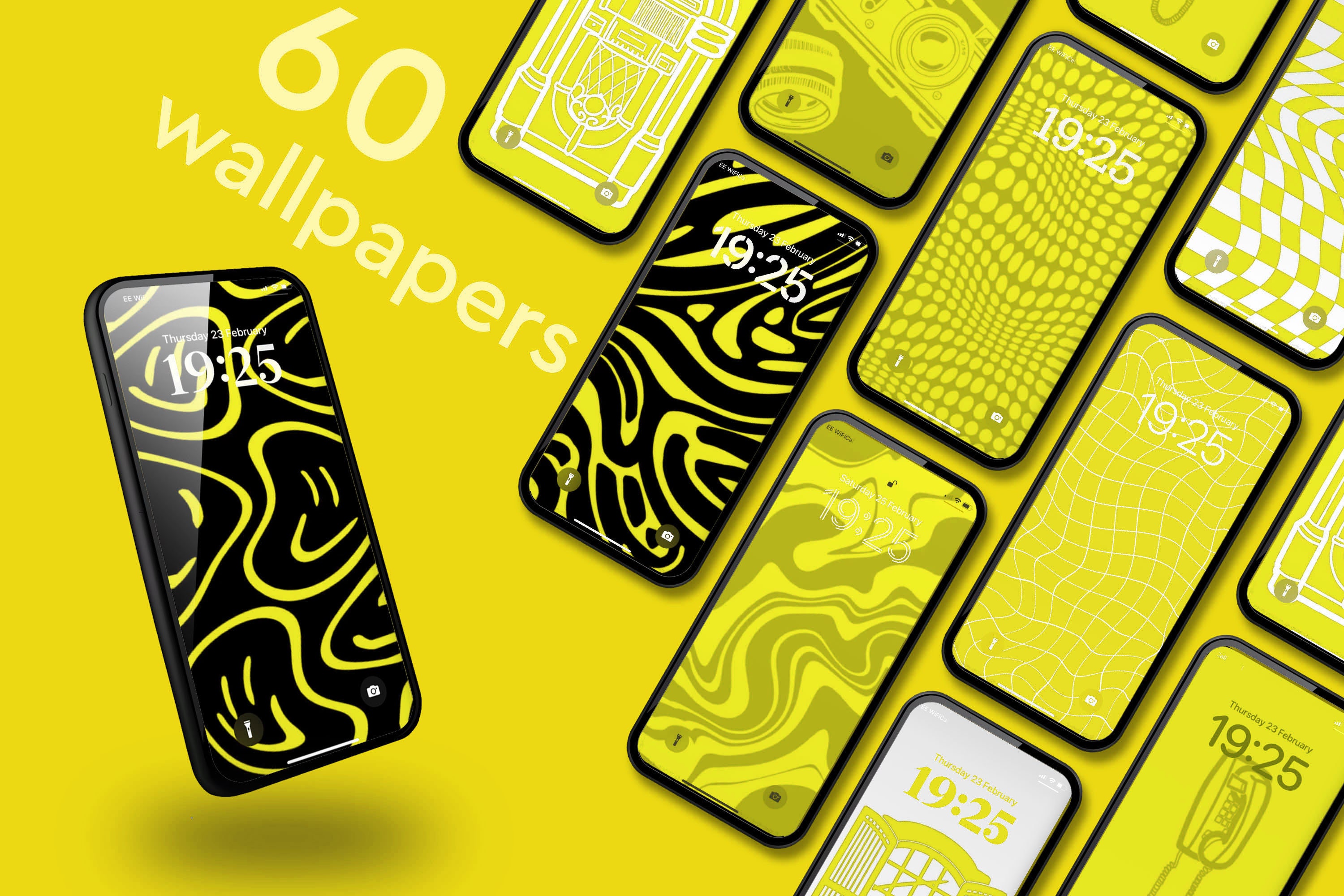 YELLOW Block Coloured Ios App Icons, Widgets and Wallpapers 6 ...