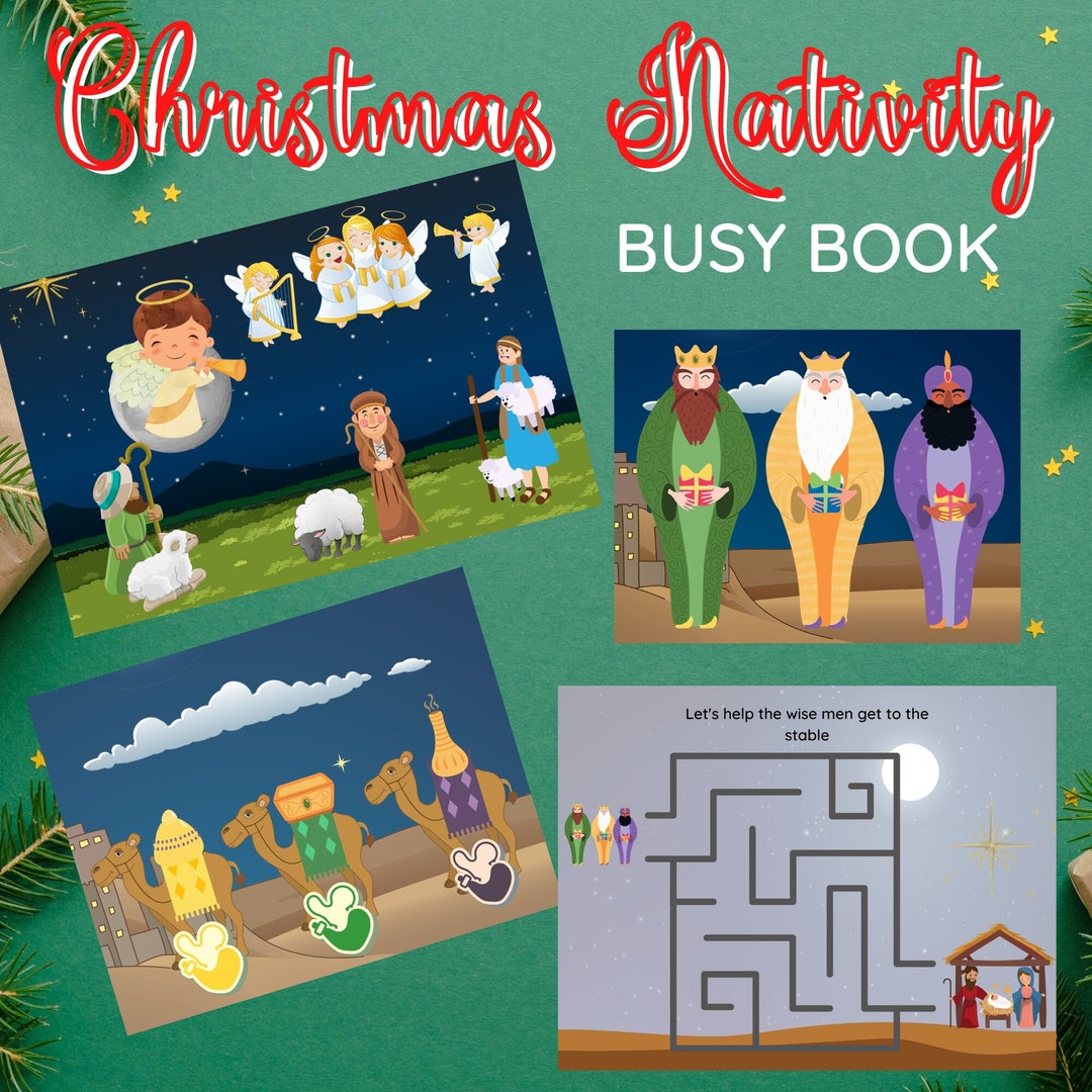 Printable Nativity Busy Book Printable Toddler Busy Book - Etsy