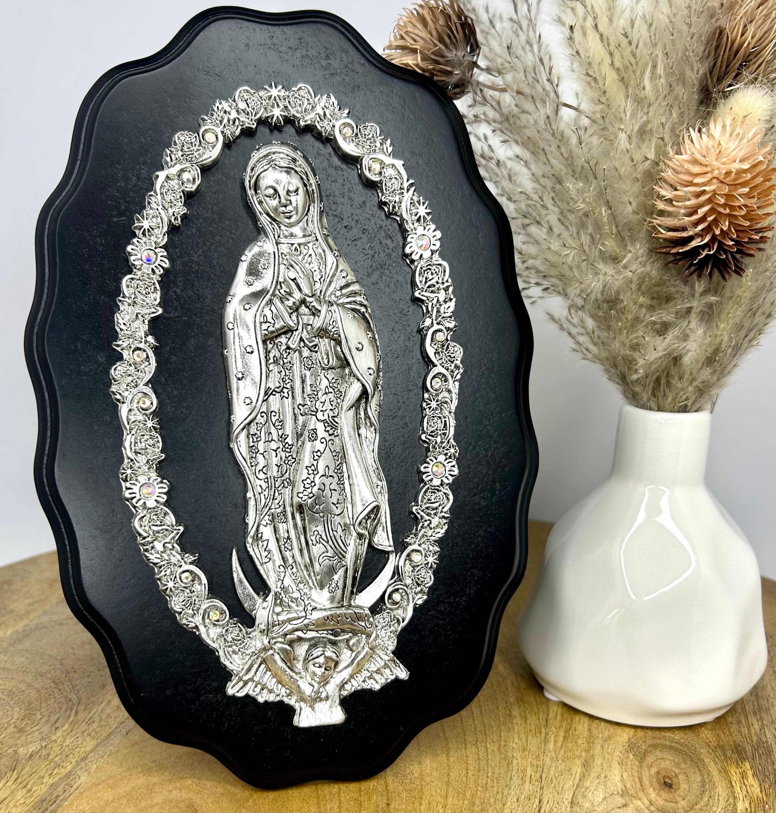 Our Lady of Guadalupe Altarpiece With Silver Metal - Etsy