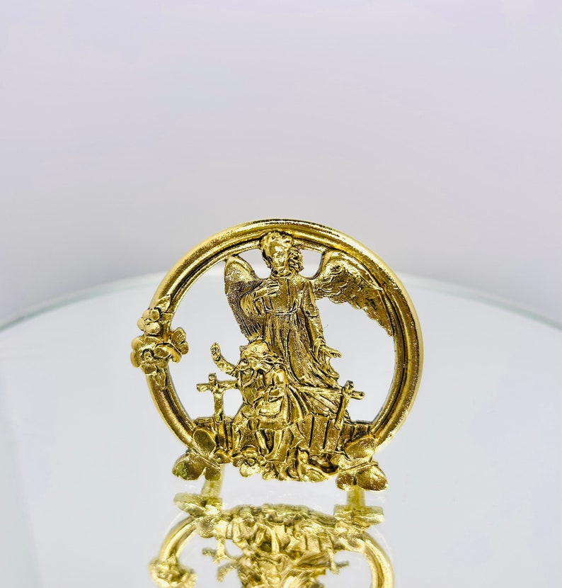 Guardian Angel on the Perilous Bridge Standing Metal - Etsy