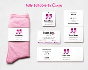 Editable Socks Label Template DIY Socks Hang Tag Fold Over - Etsy Canada