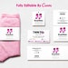 Editable Socks Label Template, DIY Socks Hang Tag, Fold Over Tag, Wrap ...