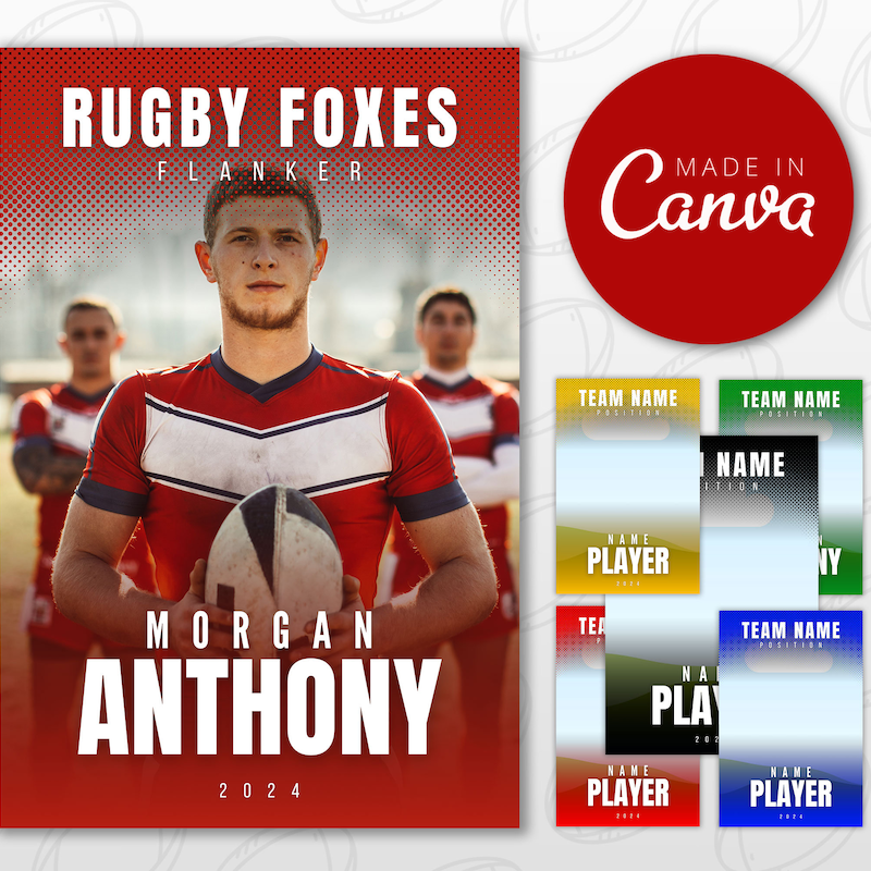 Rugby Banner Templates - Etsy UK