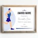 Running Award Certificate Editable Canva Template, Printable End of ...