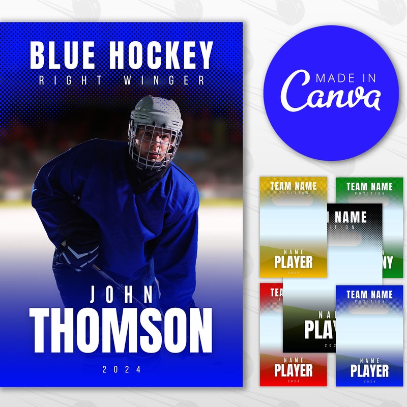 Hockey Poster - Etsy