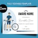 Bicycling Award Certificate Editable Canva Template, Printable Award ...