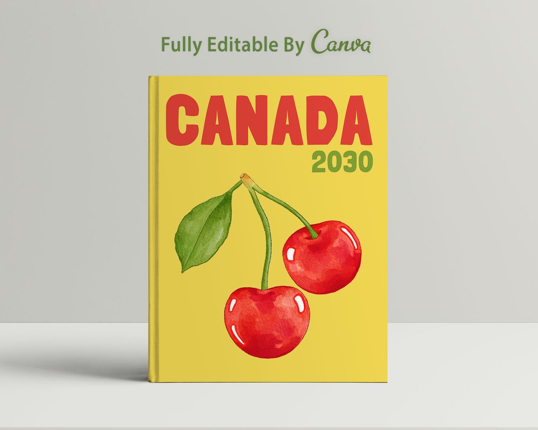 Canada Creative Travel Photo Book Canva Template, Maison Aesthetic ...