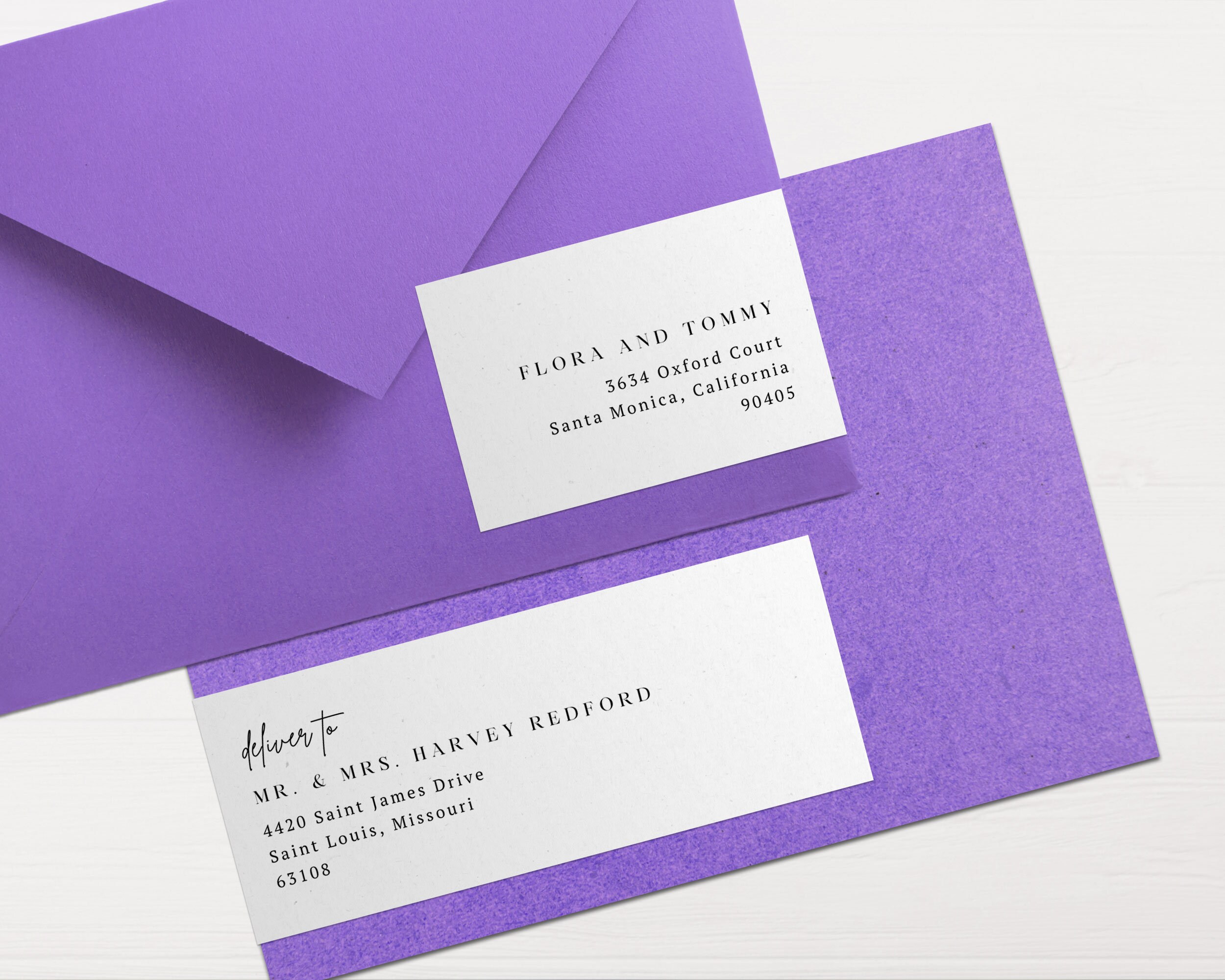 Editable Wrap Around Address Labels Template, DIY Wedding Invitation ...