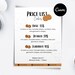 Editable Cookie Price List Template Cookie Business Card - Etsy