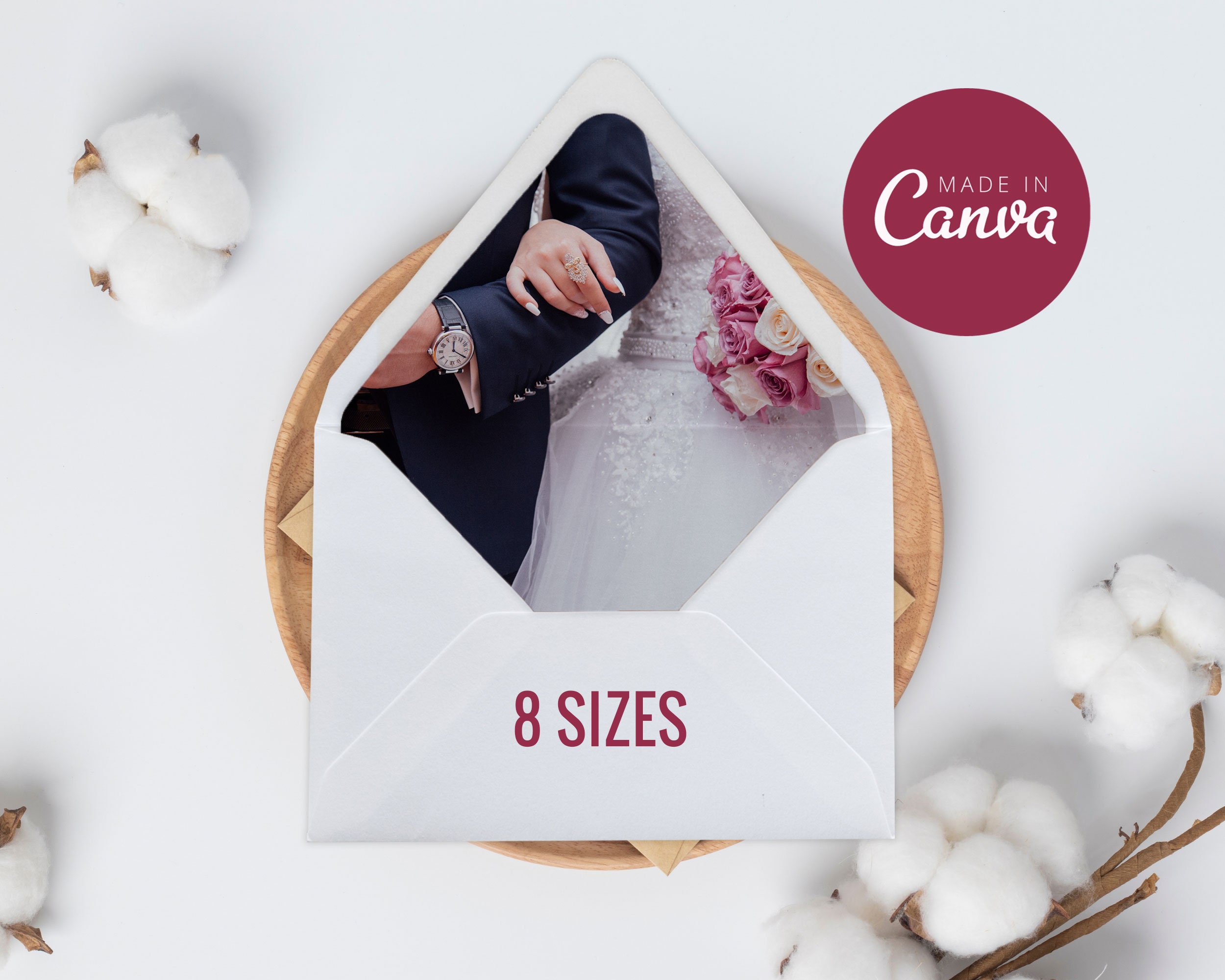 Picture Envelope Liner Template, DIY Printable Multisize Envelope Liner ...