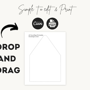A7 Envelope Liner Template, Envelope Liner A7 Square Flap & Euroflap ...