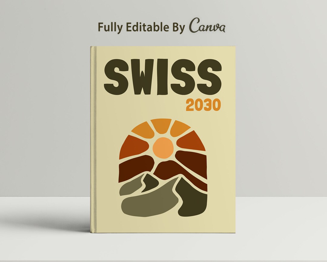 Swiss Creative Travel Photo Book Canva Template, Maison Aesthetic ...