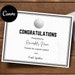 Editable Golf Award Certificates CANVA Template Printable Custom ...