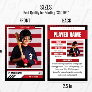 Baseball Trading Cards Template, Customizable Player Card Canva ...