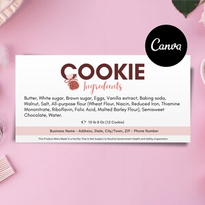 Cookie Business Templets Bundle, Care Instruction, Thank You Card ...