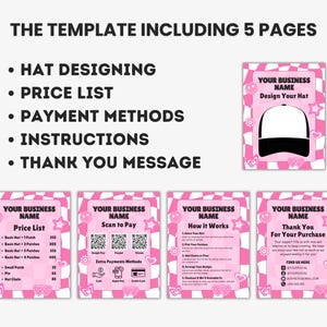 Trucker Hat Bar Template, Fully Editable by Canva, Design Your Hat ...