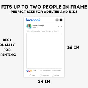 Facebook Frame Template, Editable Social Media Poster Canva Template ...