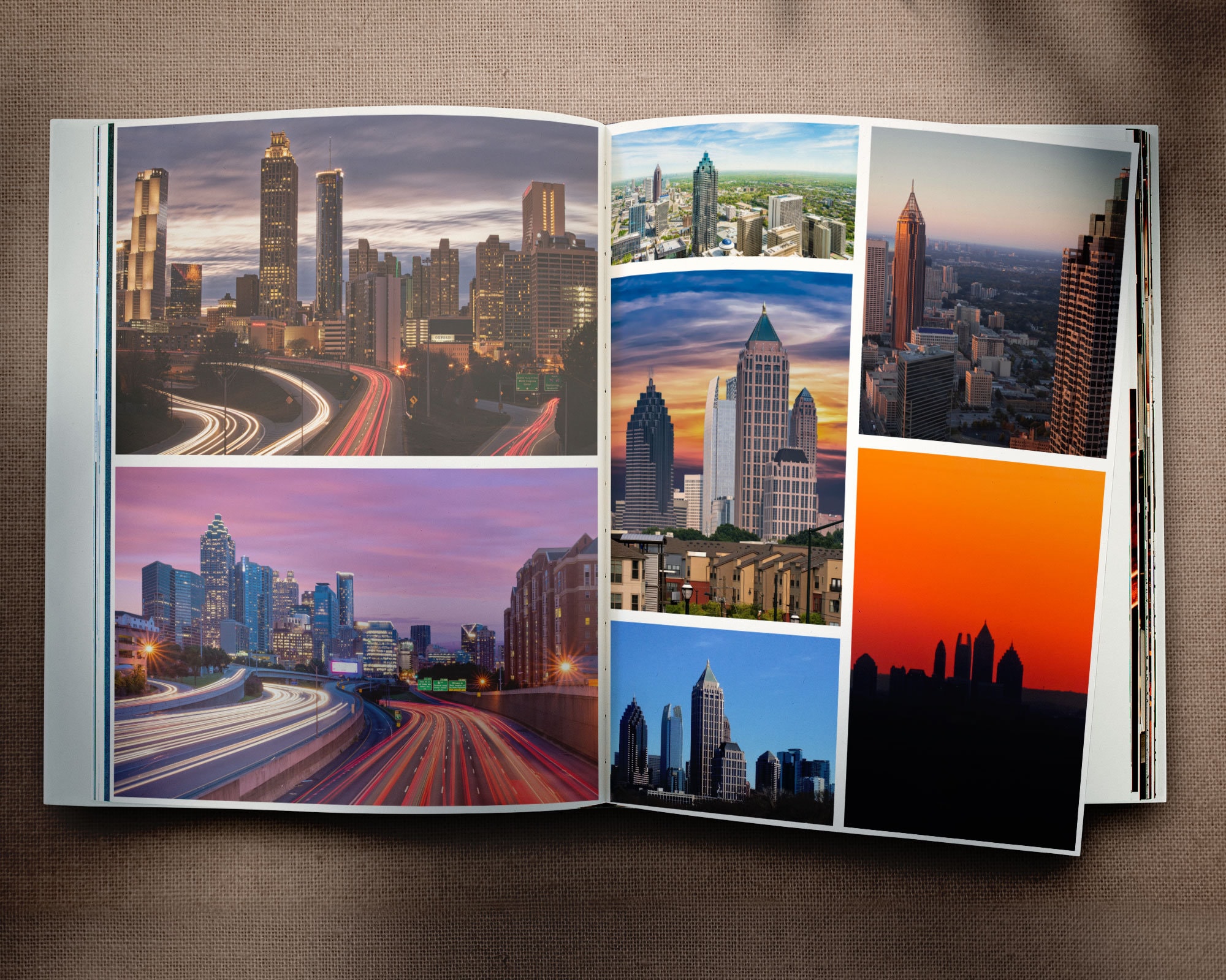 Travel Photo Album Template, Digital Photo Album, Editable Canva ...