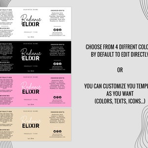 Custom Product Label, DIY Label Design for Dropper Bottle, Oil Bottle ...